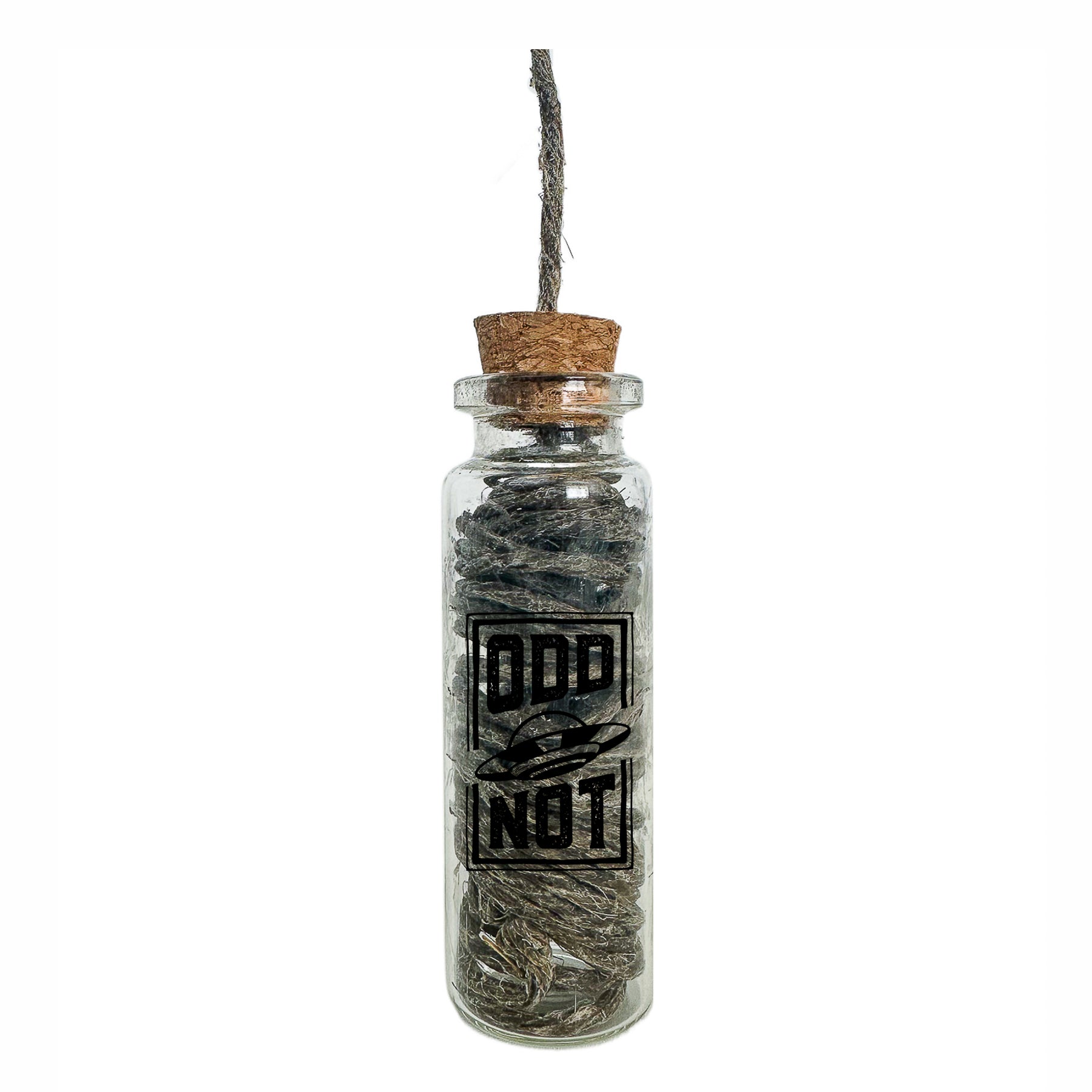 Hemp Wick Glass Vial Dispenser - 7ft Natural Hemp Wick & Beeswax